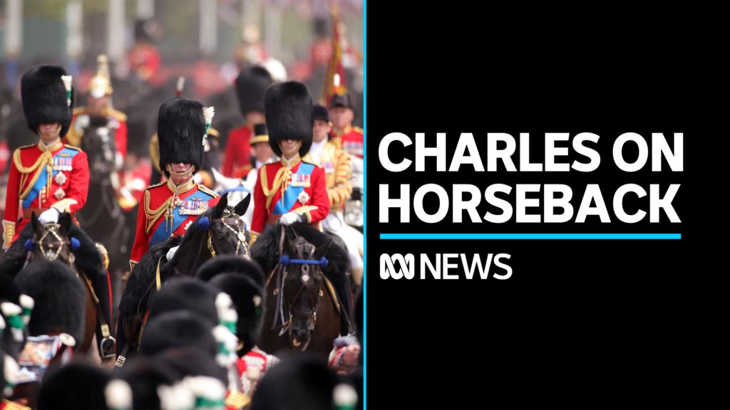 King Charles rides on horseback to lead Trooping the Colour - ABC News