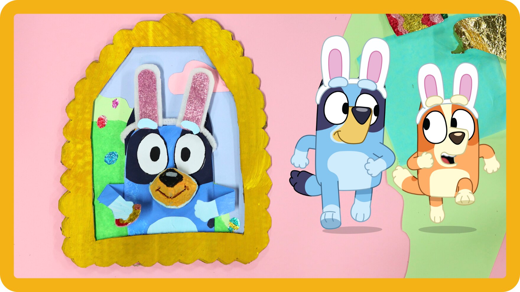 Bluey Pop-Out Portrait Craft - ABC Kids