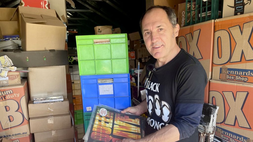 Jon Ordon has more than 200,000 vinyls and he's selling them off one by ...