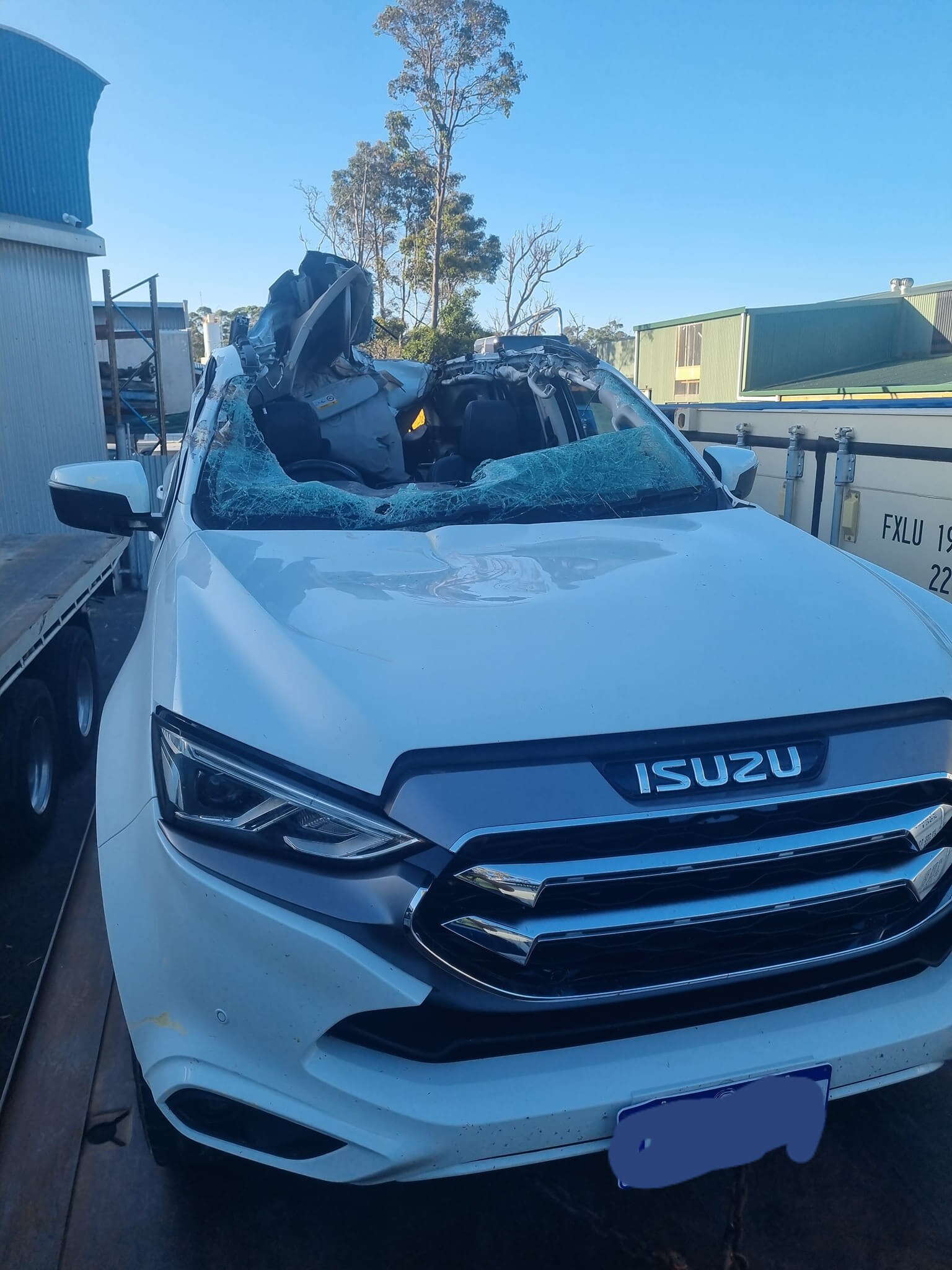 Falling tree branch on Caves road rips roof off Perth tourists' hire ...