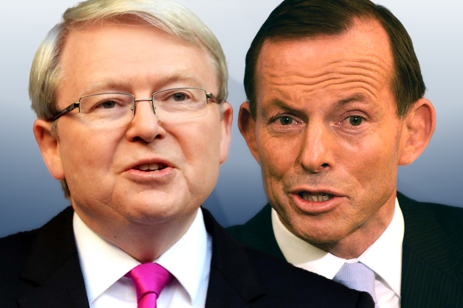 Federal election: Kevin Rudd, Tony Abbott make first pitches in ...