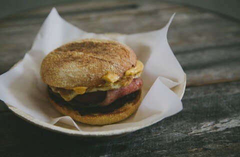Bacon and egg butty with green goddess dressing - ABC Everyday