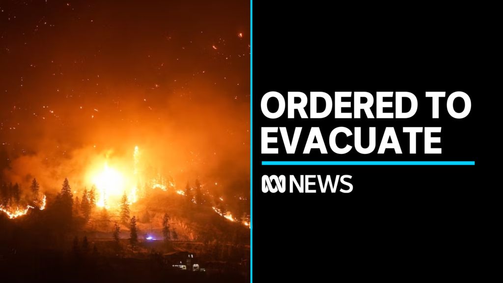 Raging wildfires in north-west Canada force thousands to evacuate their ...