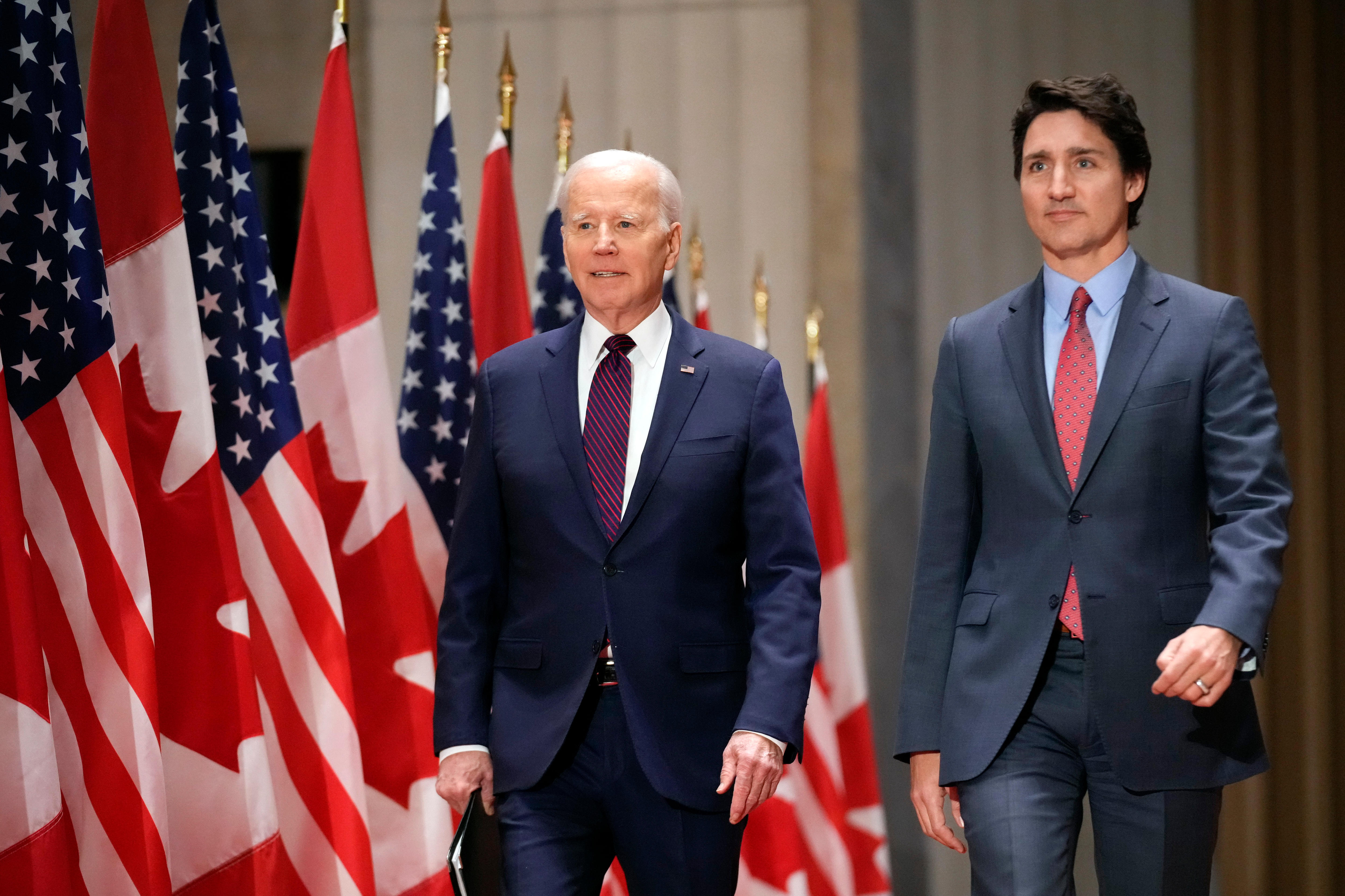 US President Joe Biden, Canada's Trudeau pledge to stand together ...