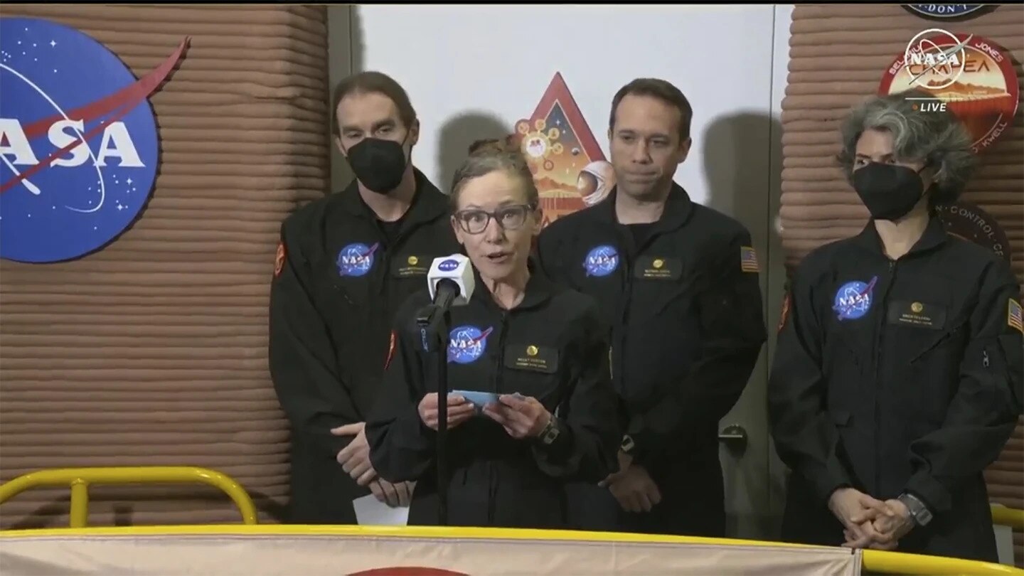 NASA crew emerges from simulated Mars mission after more than a year in isolation - ABC News