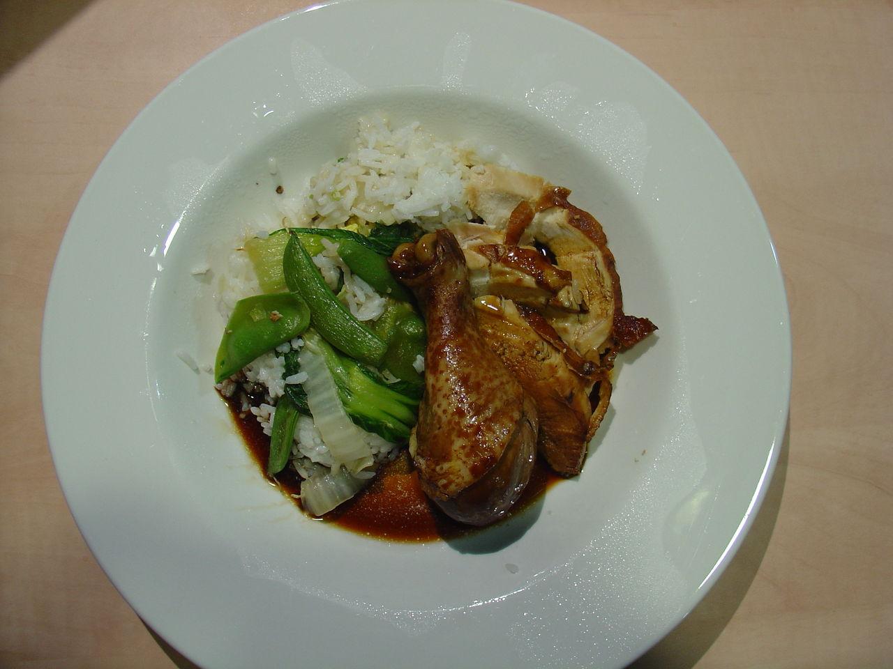 Chinese style red-cooked chicken with ginger and oyster sauce Asian ...
