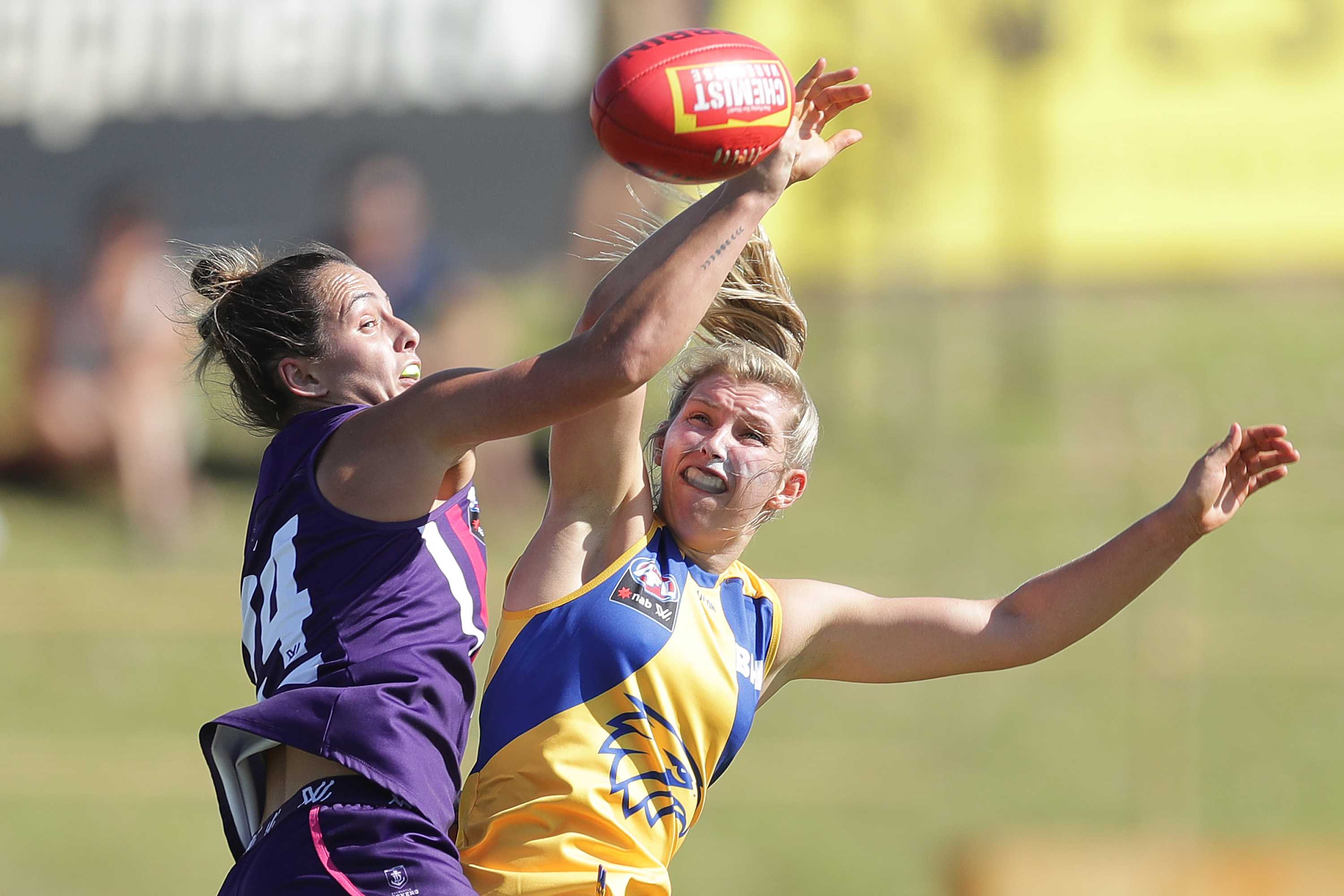 Recruit Maddie Collier puts on her boots for the West Coast Eagles AFLW ...