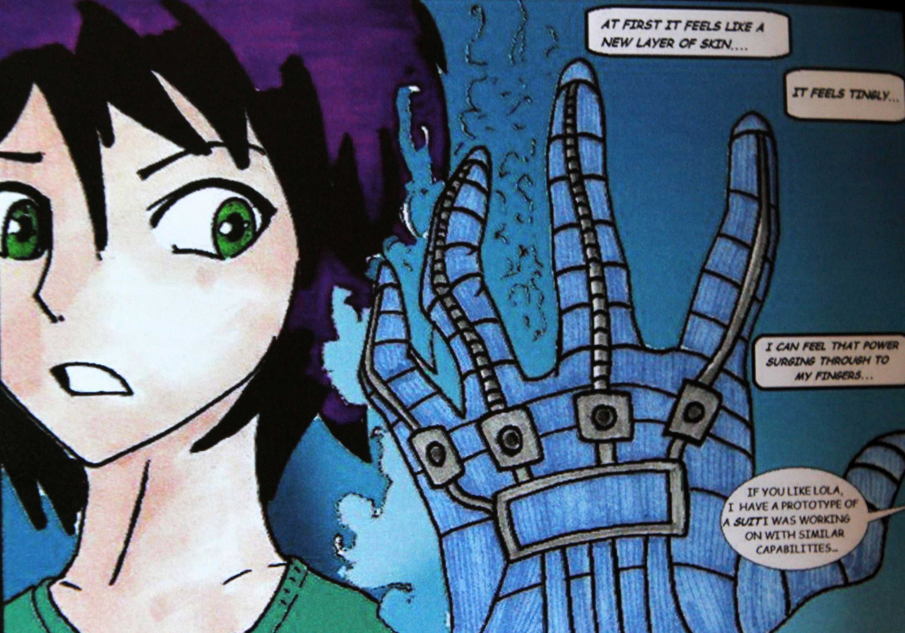 Hydro Girl, a comic book superhero with battle scars and a message of ...