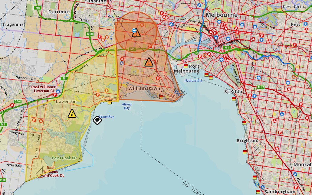 Melbourne industrial fire brought under control, but warning remains in ...