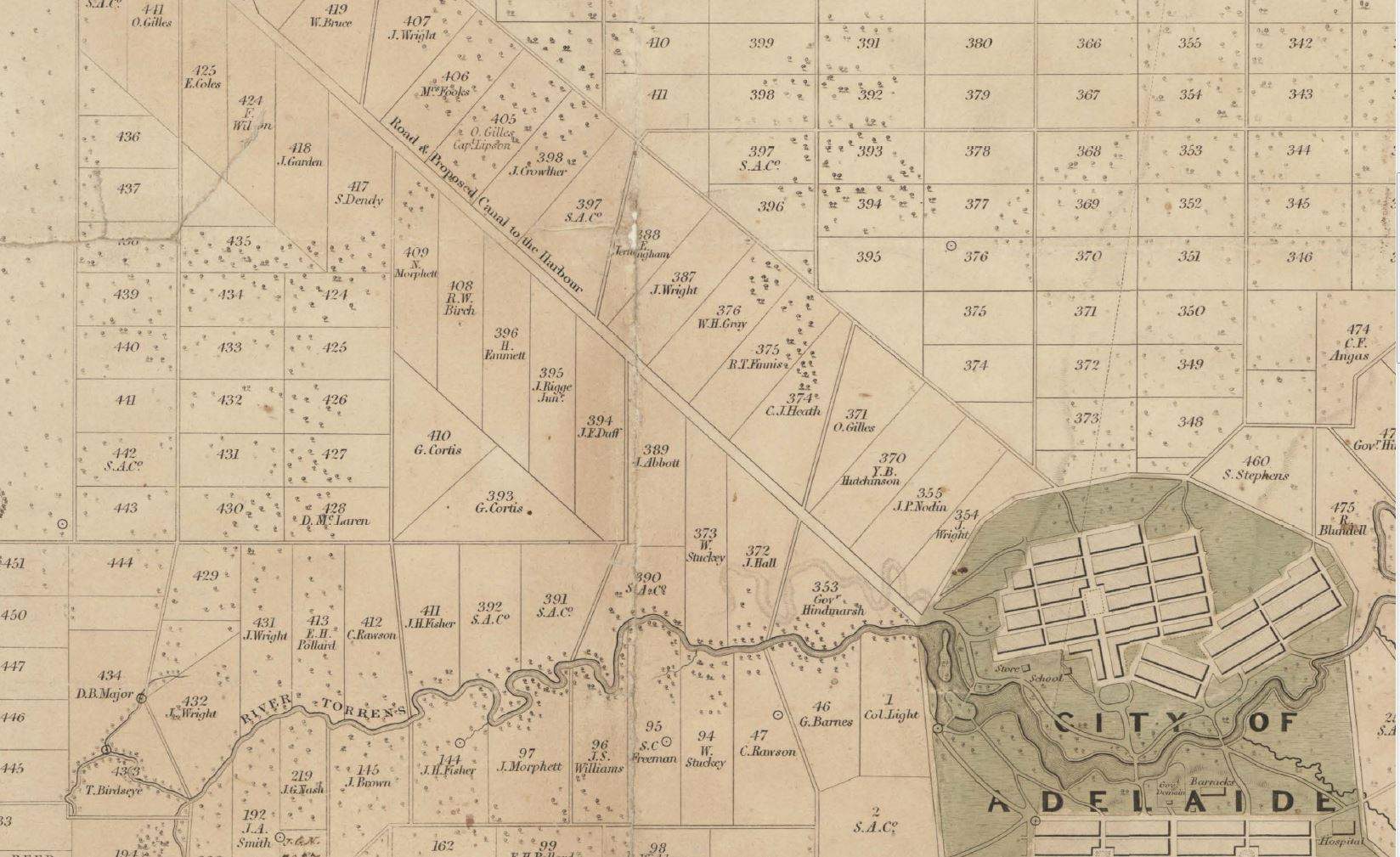Was there ever going to be a canal on Port Road and is that why it is ...