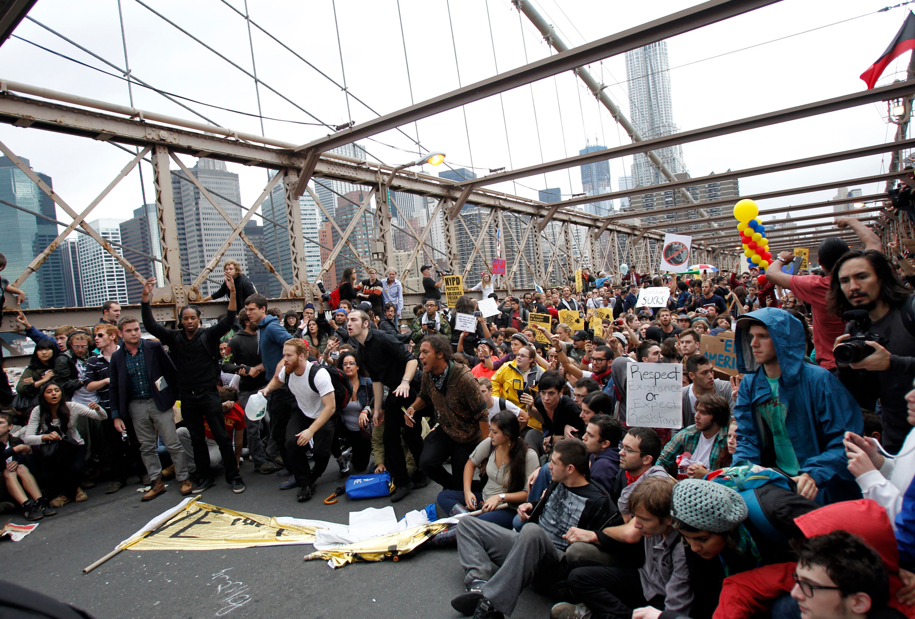 Hundreds arrested in Wall Street protest - ABC News