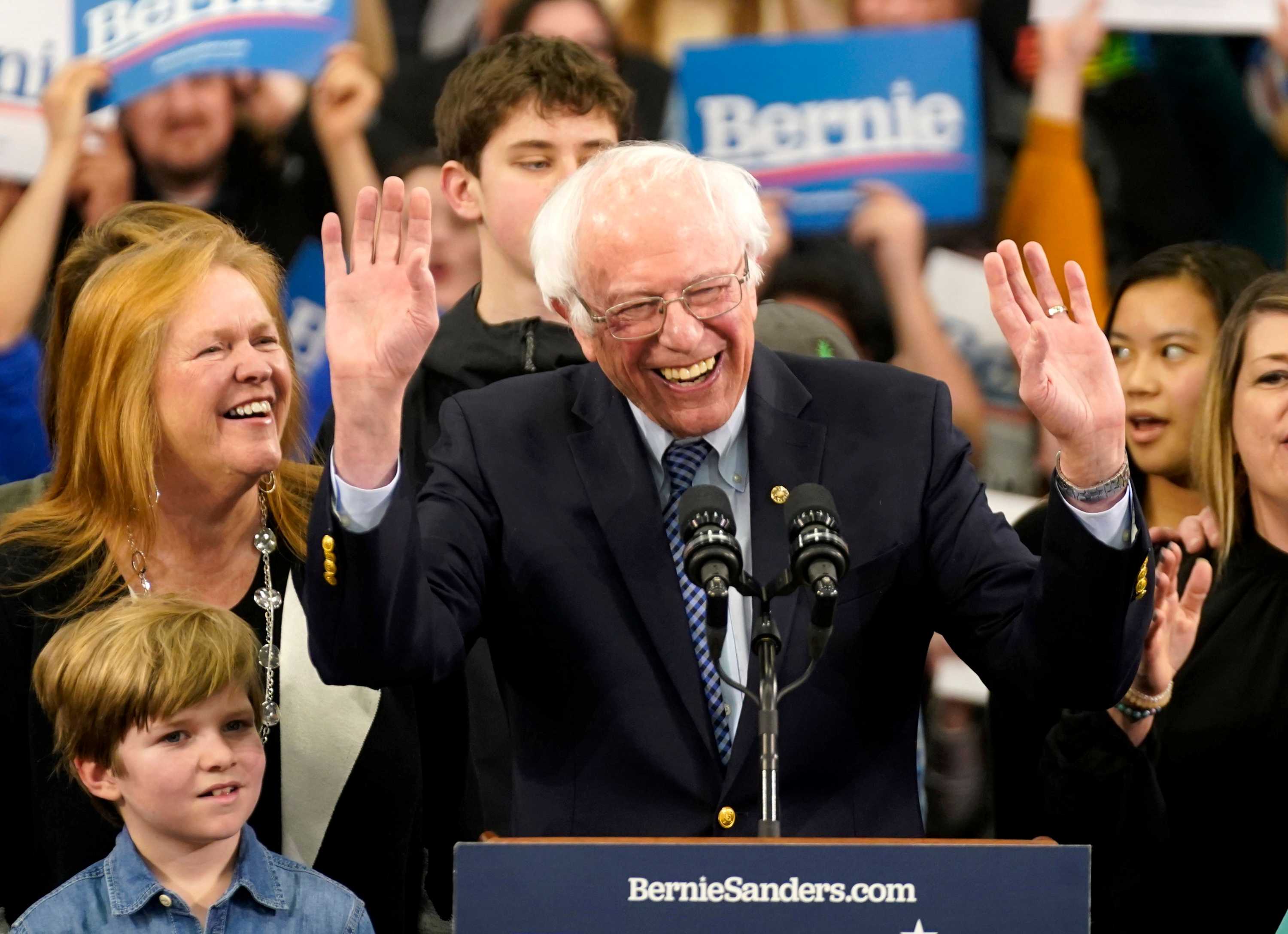 Bernie Sanders the unexpected frontrunner in Democratic nominee race ...