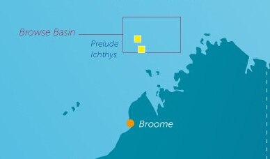 LNG production at Shell's Prelude gas processing plant in Western ...