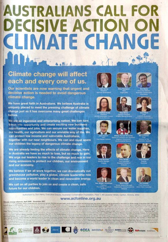 Ads turn up heat on climate change - ABC News