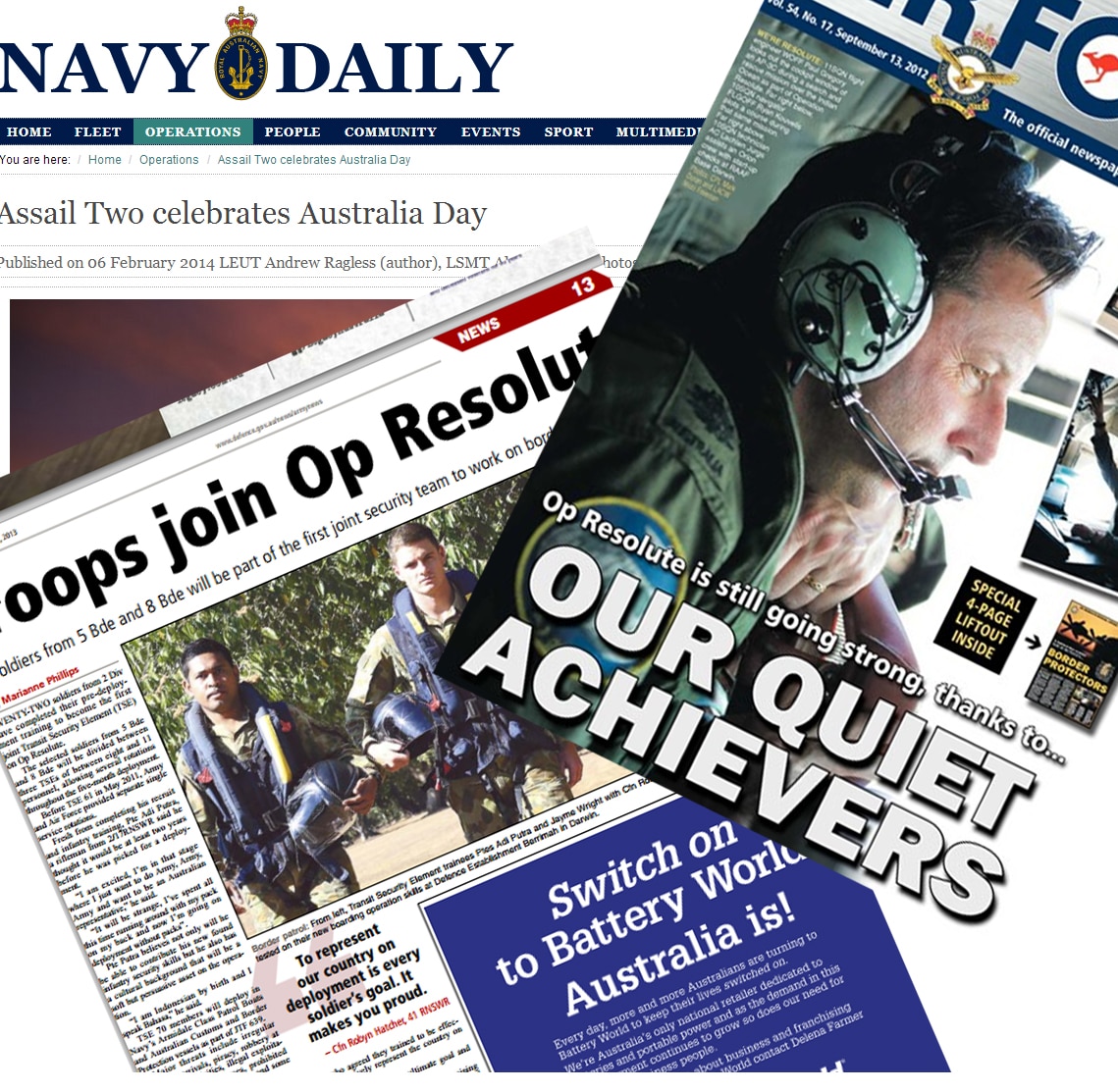 ADF's service newspapers reveal border protection 'operational matters ...