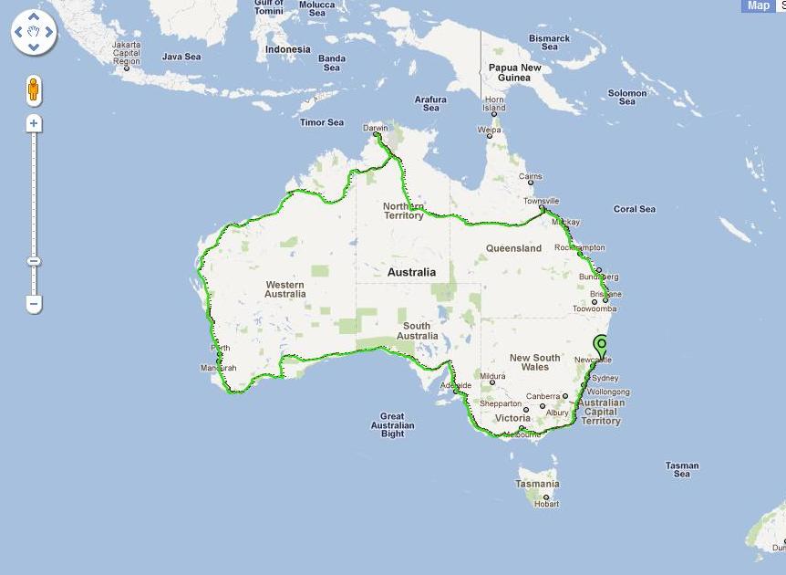 Dad cycles around Australia in record 37 days - ABC News