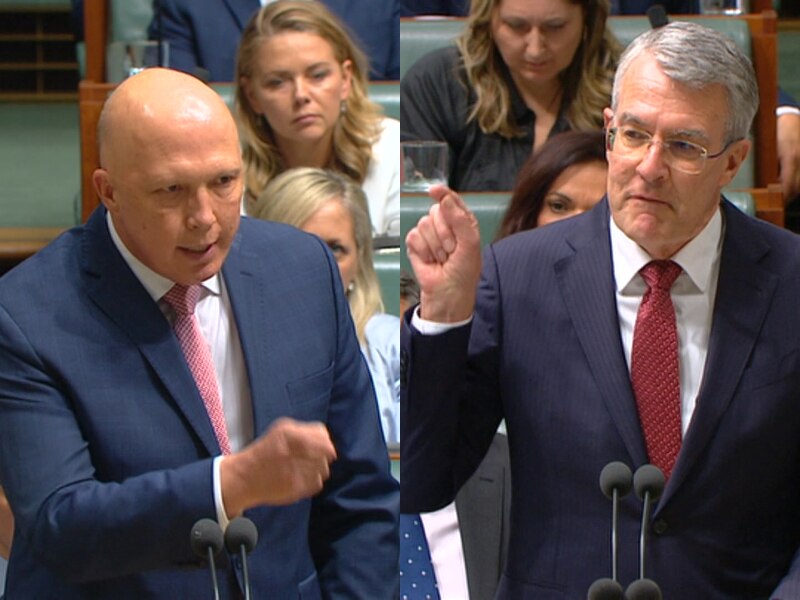 Opposition leader Peter Dutton defends himself against Labor attack on ...