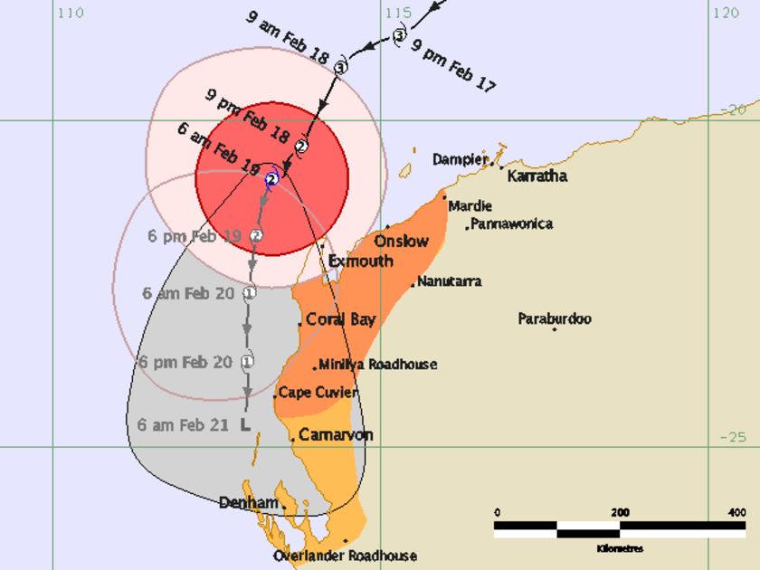 Cyclone Nicholas showing erratic behaviour - ABC News
