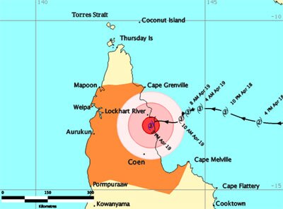 Category 3 Monica crosses coast - ABC News
