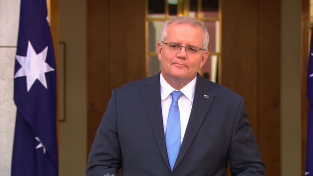 Scott Morrison emphasises differences with Labor Party in election ...