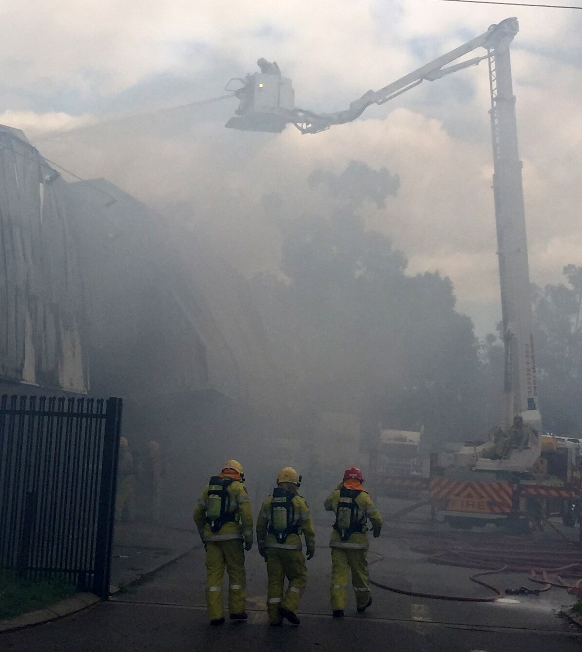 Building collapses after industrial fire in Perth suburb of Wangara ...
