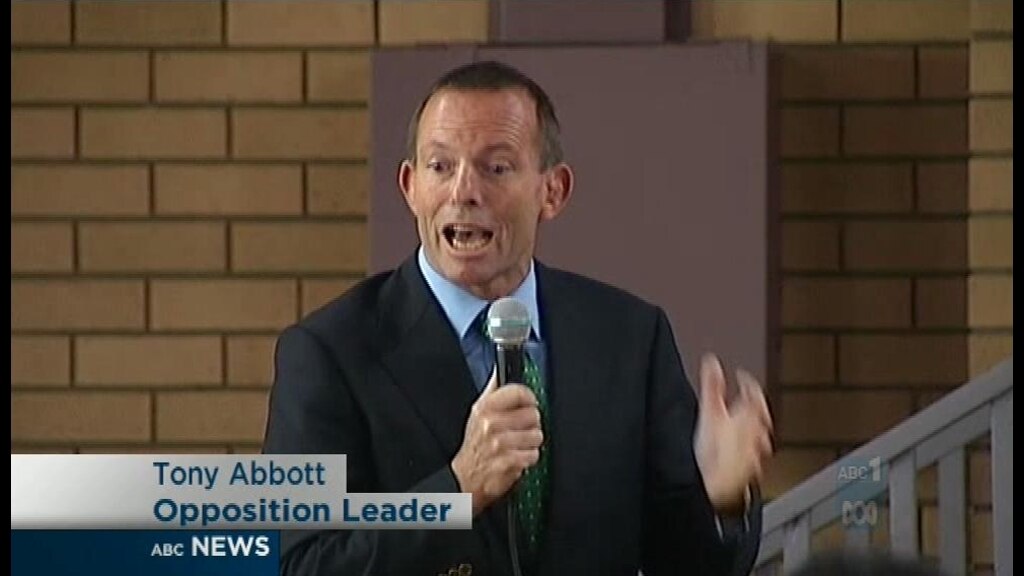 Abbott joins Murray-Darling protesters in Forbes - ABC News