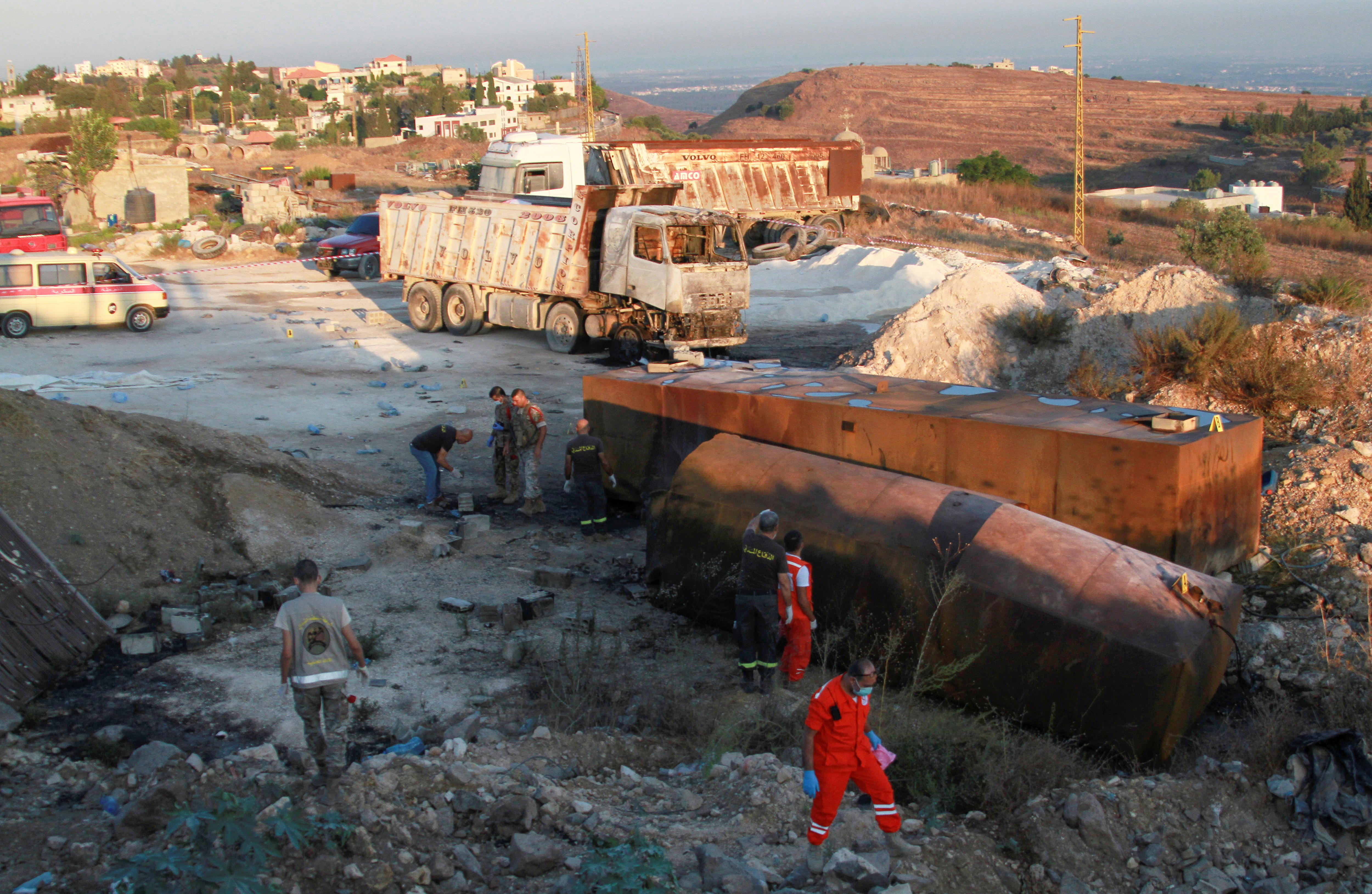 Lebanon fuel tank explosion kills at least 20, injures dozens, amid ...