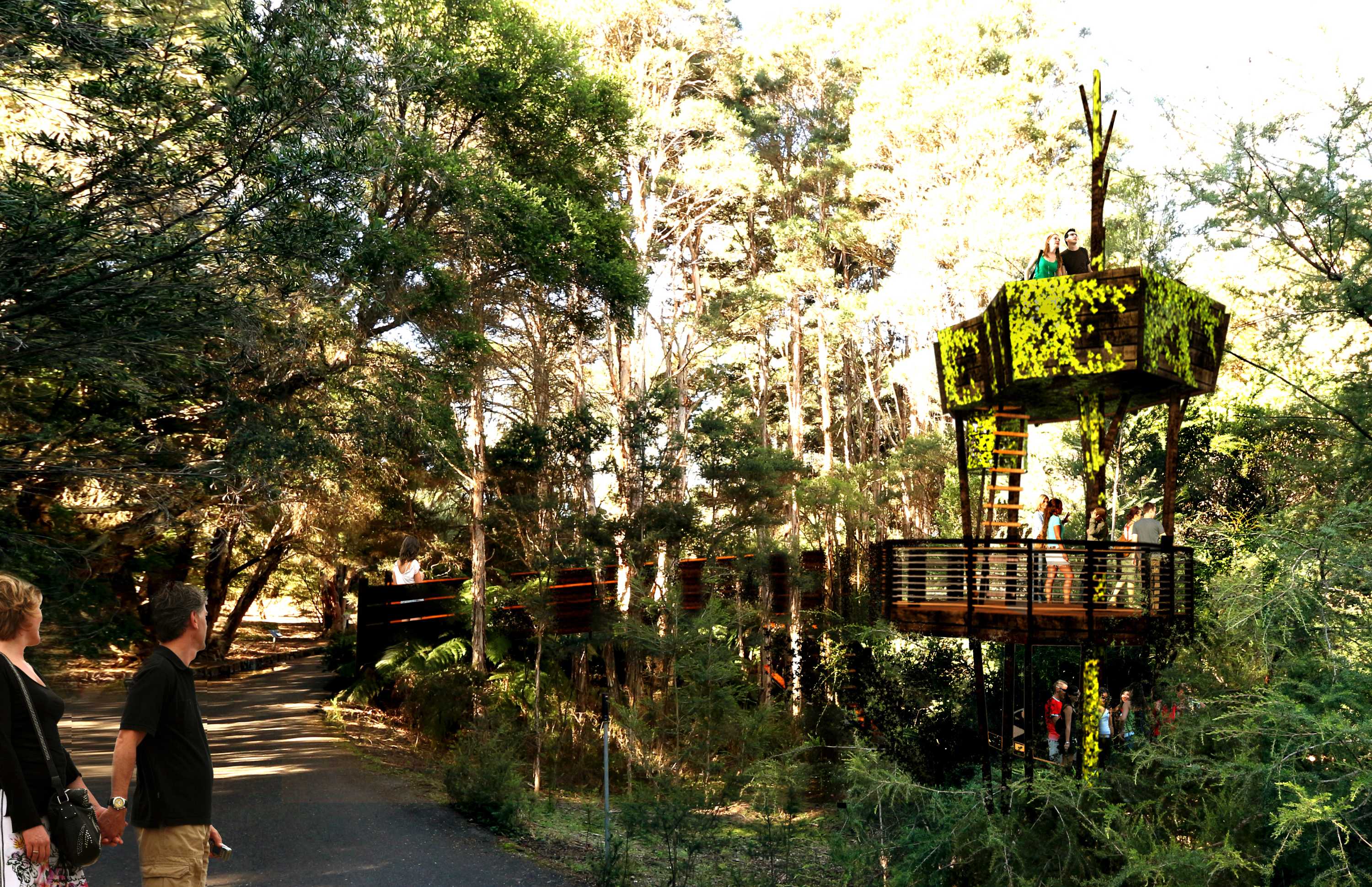 New treehouse gazebo for Australian National Botanic Gardens - ABC News