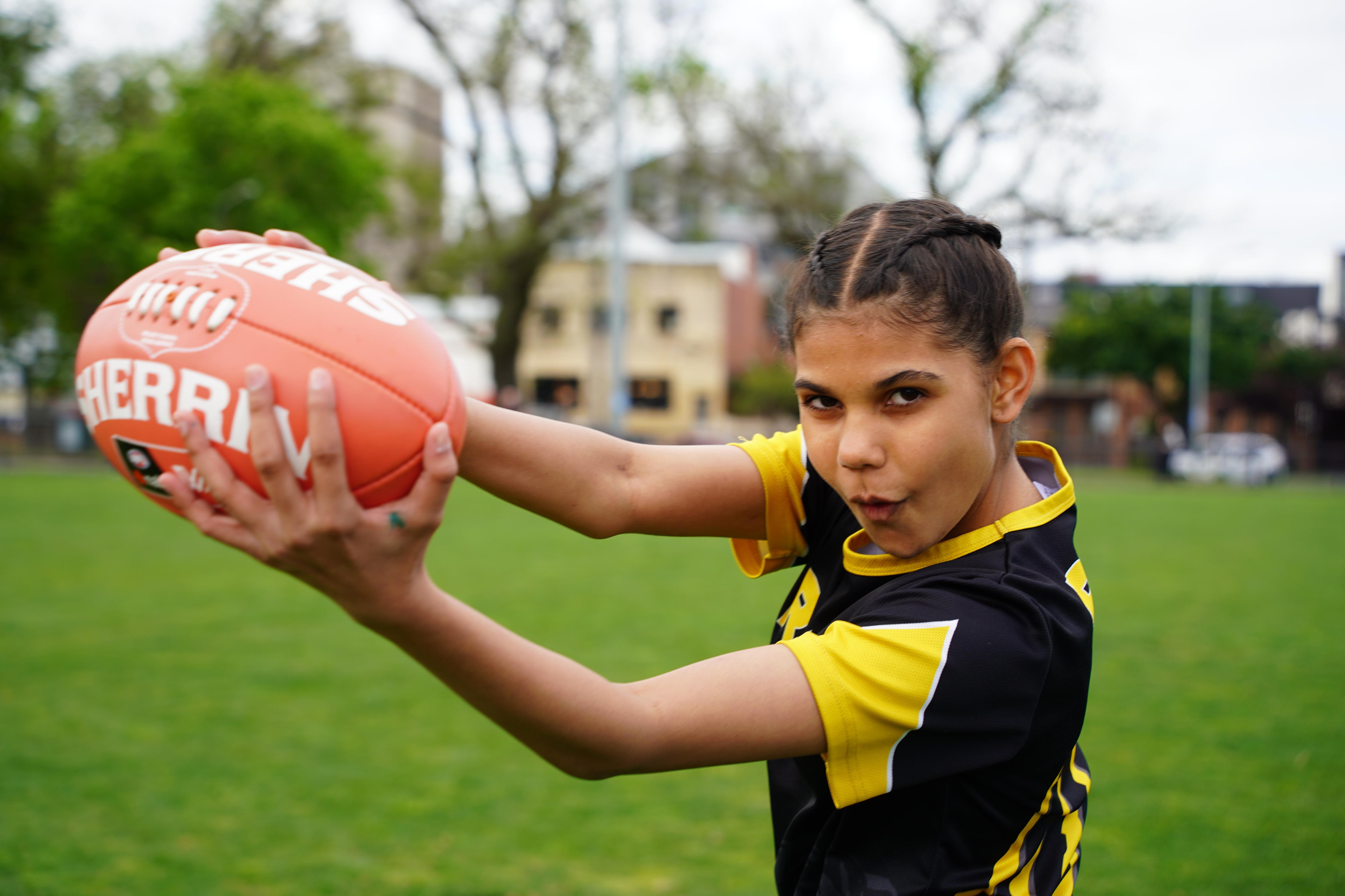 Sophie was called a racist name on the footy field. She's not letting ...