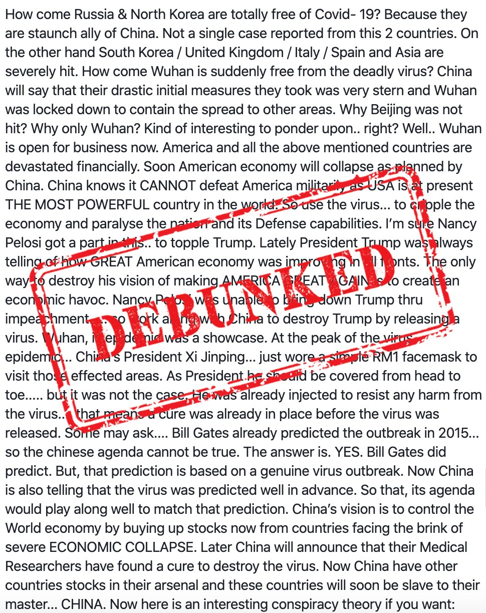 No, coronavirus is not a bioweapon, and other COVID-19 misinformation ...