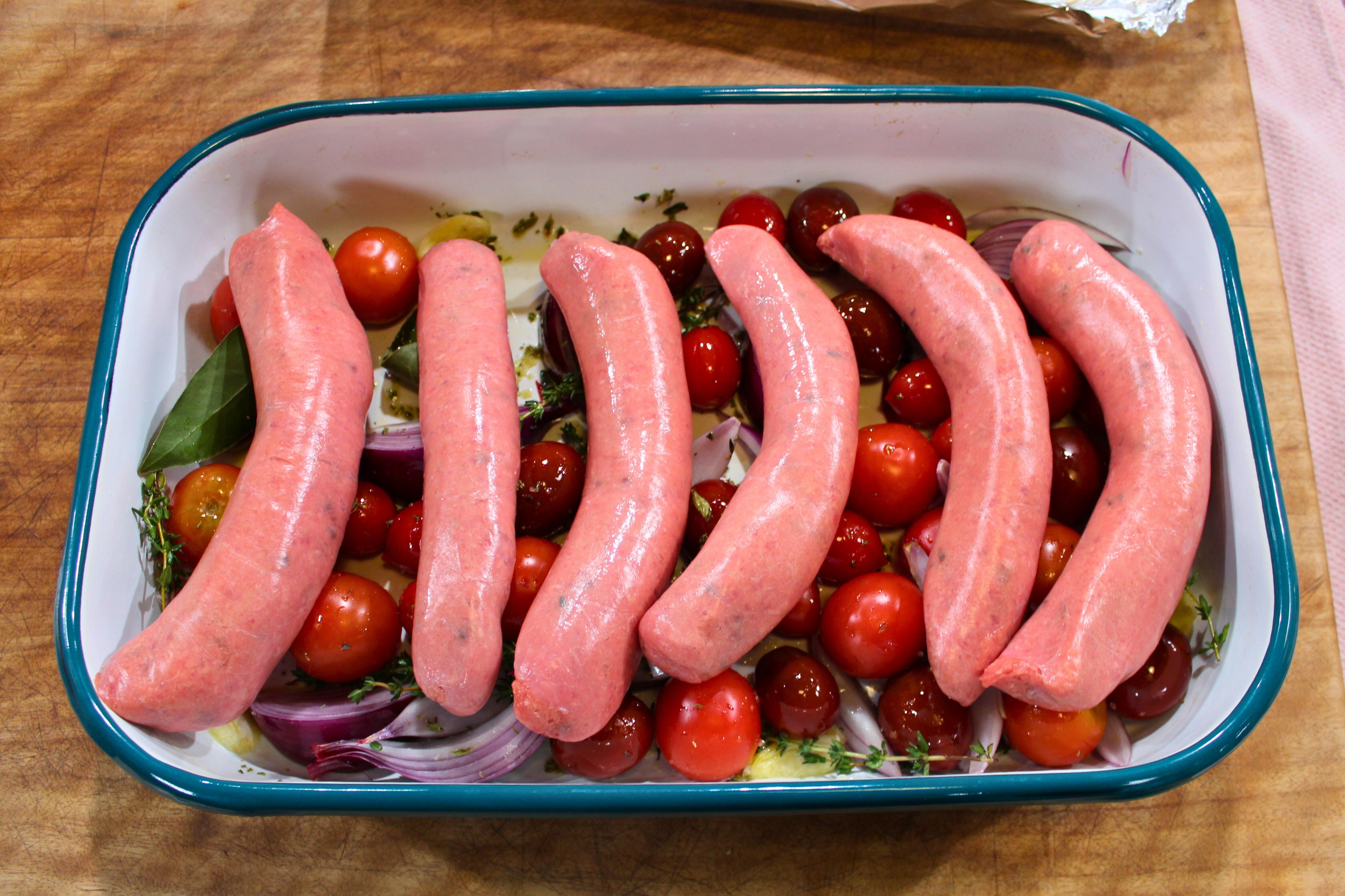 All the best parts of bangers and mash, baked up in one tray - ABC News