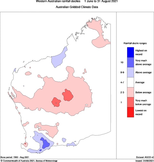 WA's south breaks winter rainfall records, Perth hits average ahead of ...