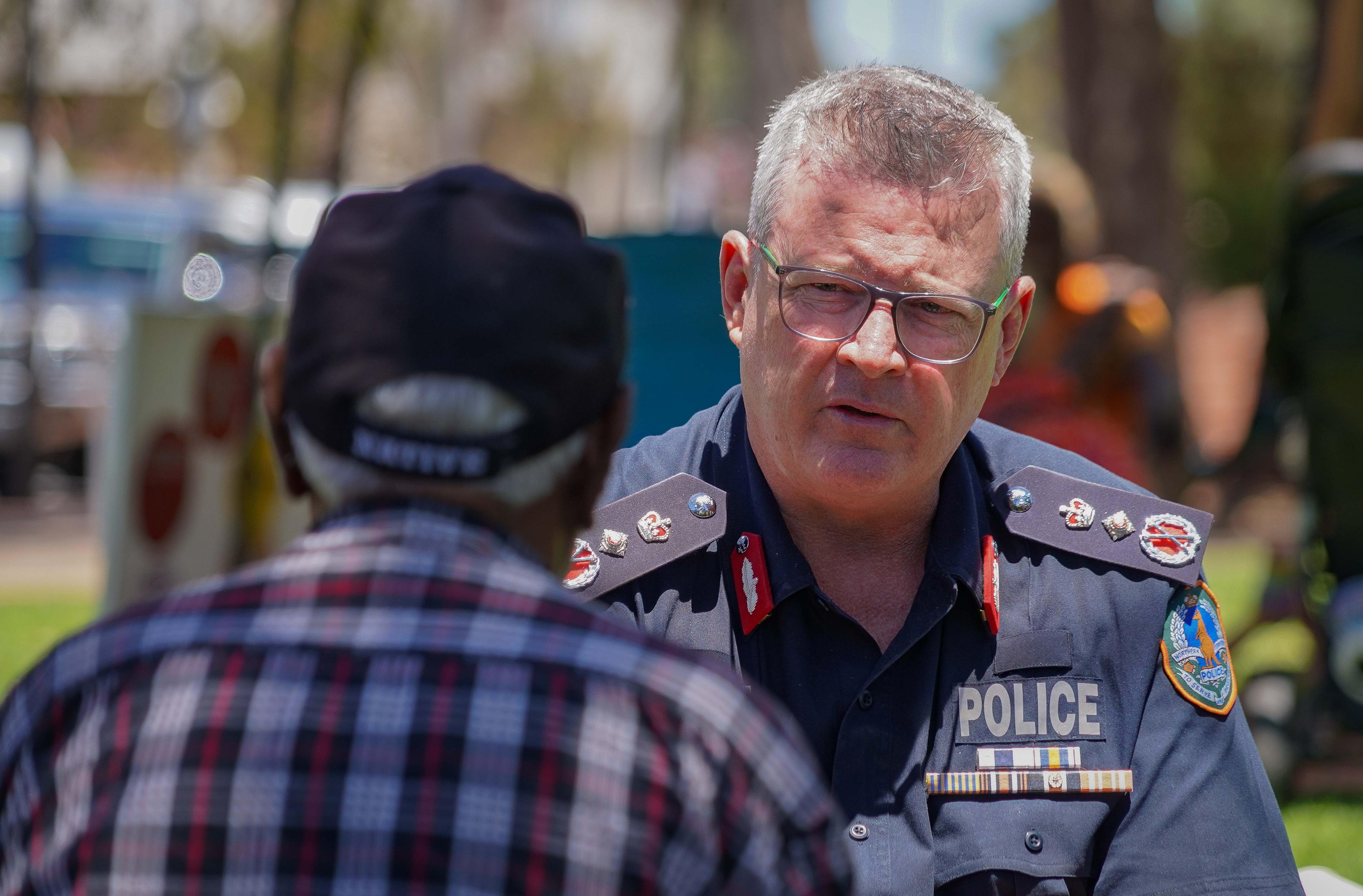 NT Police Commissioner Jamie Chalker attends final day of Kumanjayi ...