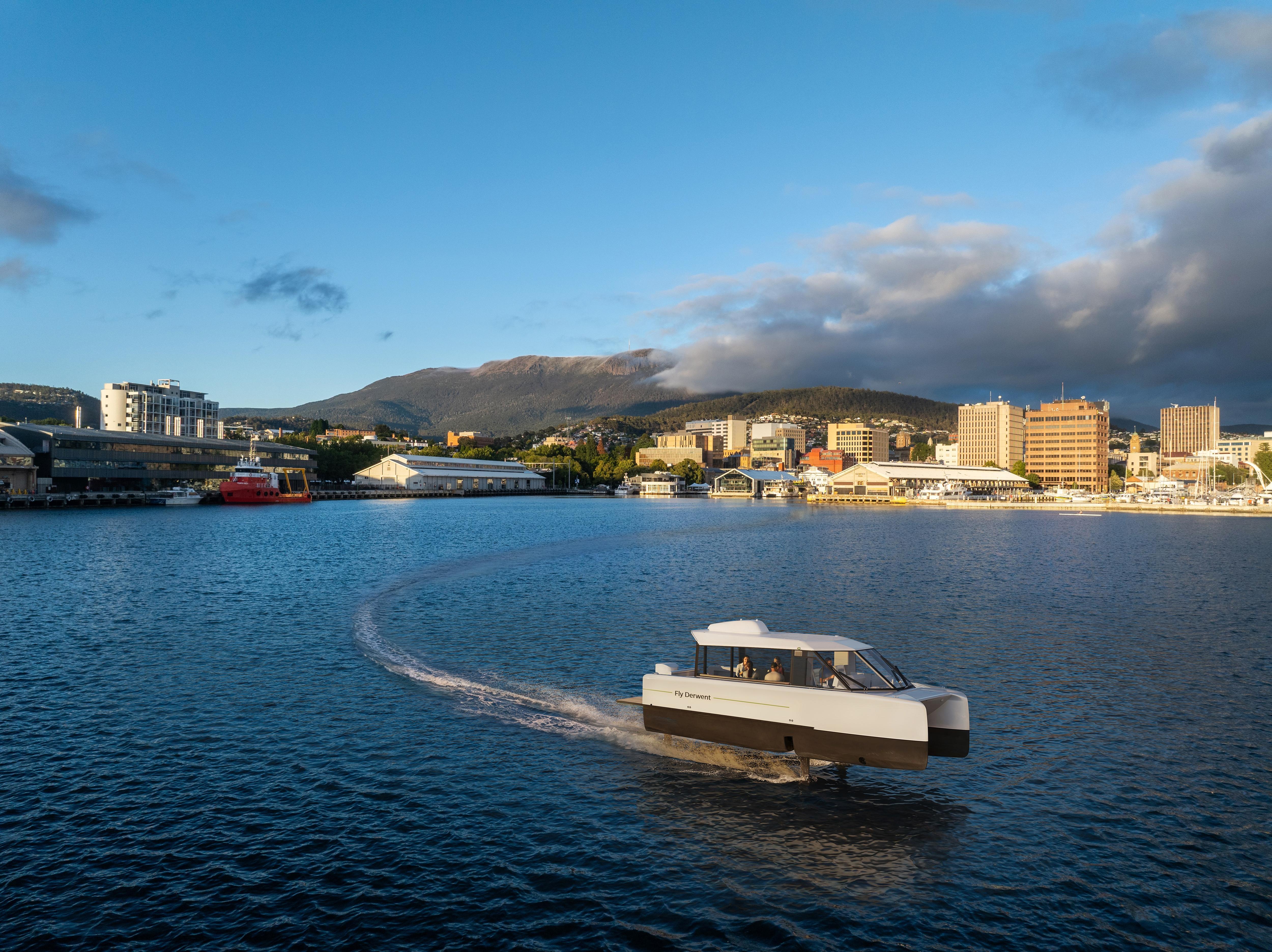 Fast electric hydrofoil ferry service proposed for Hobart's River ...