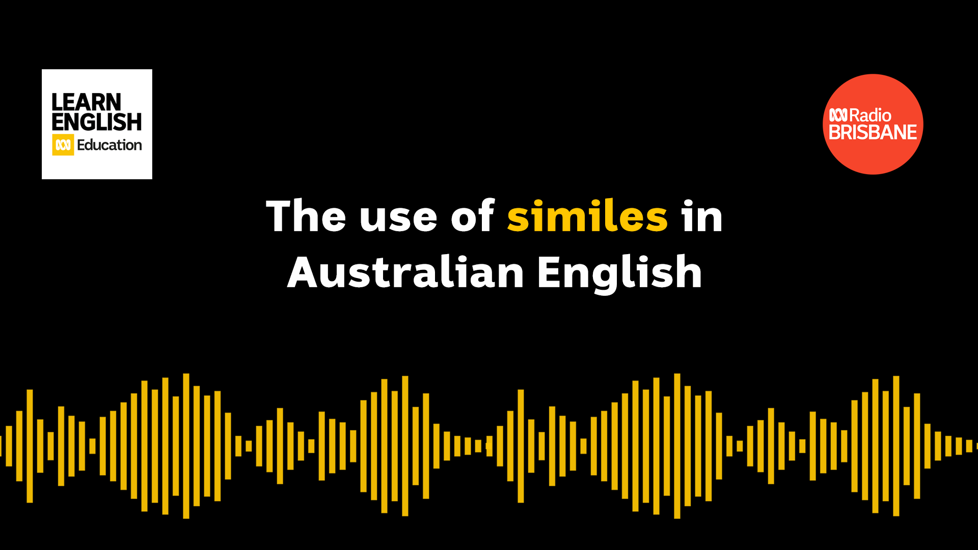 The use of similes in Australian English - ABC Education