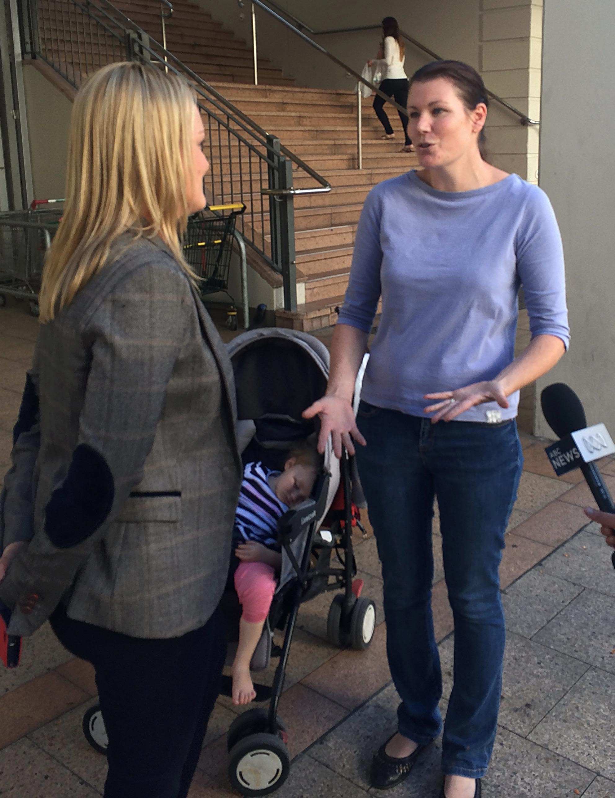Liberal MP Fiona Scott hits the streets to sell budget to voters in the ...