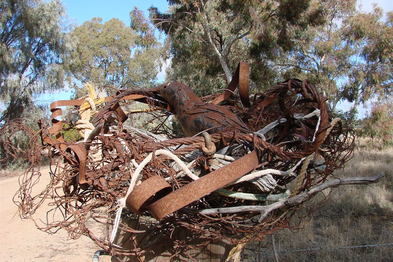 Barbed wire art - ABC News