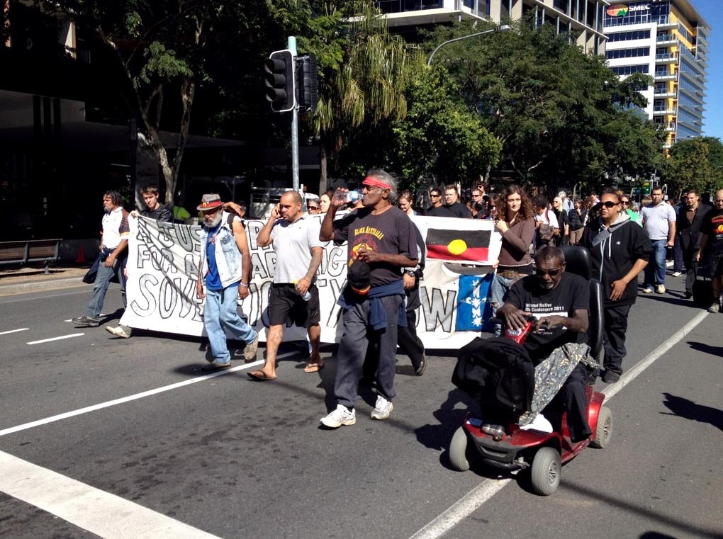 Tent embassy activists take protest to streets - ABC News