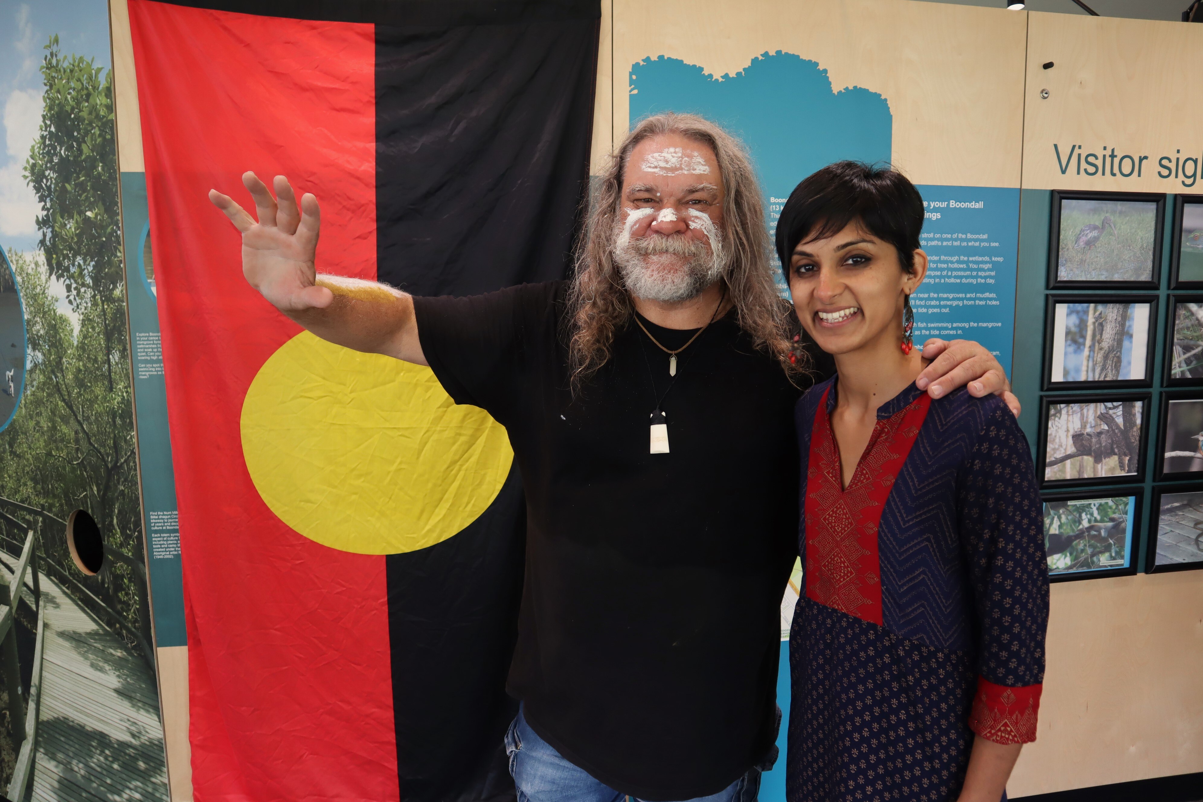 Indigenous Australian artist Glenn Barry and Indian fusion singer ...