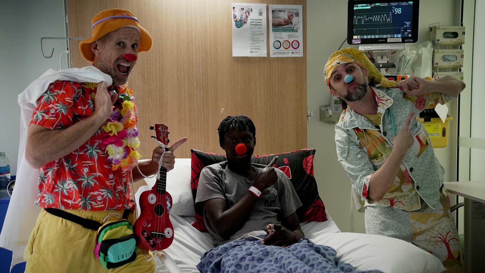 On the Canberra Hospital's children's ward, these clown doctors offer a ...
