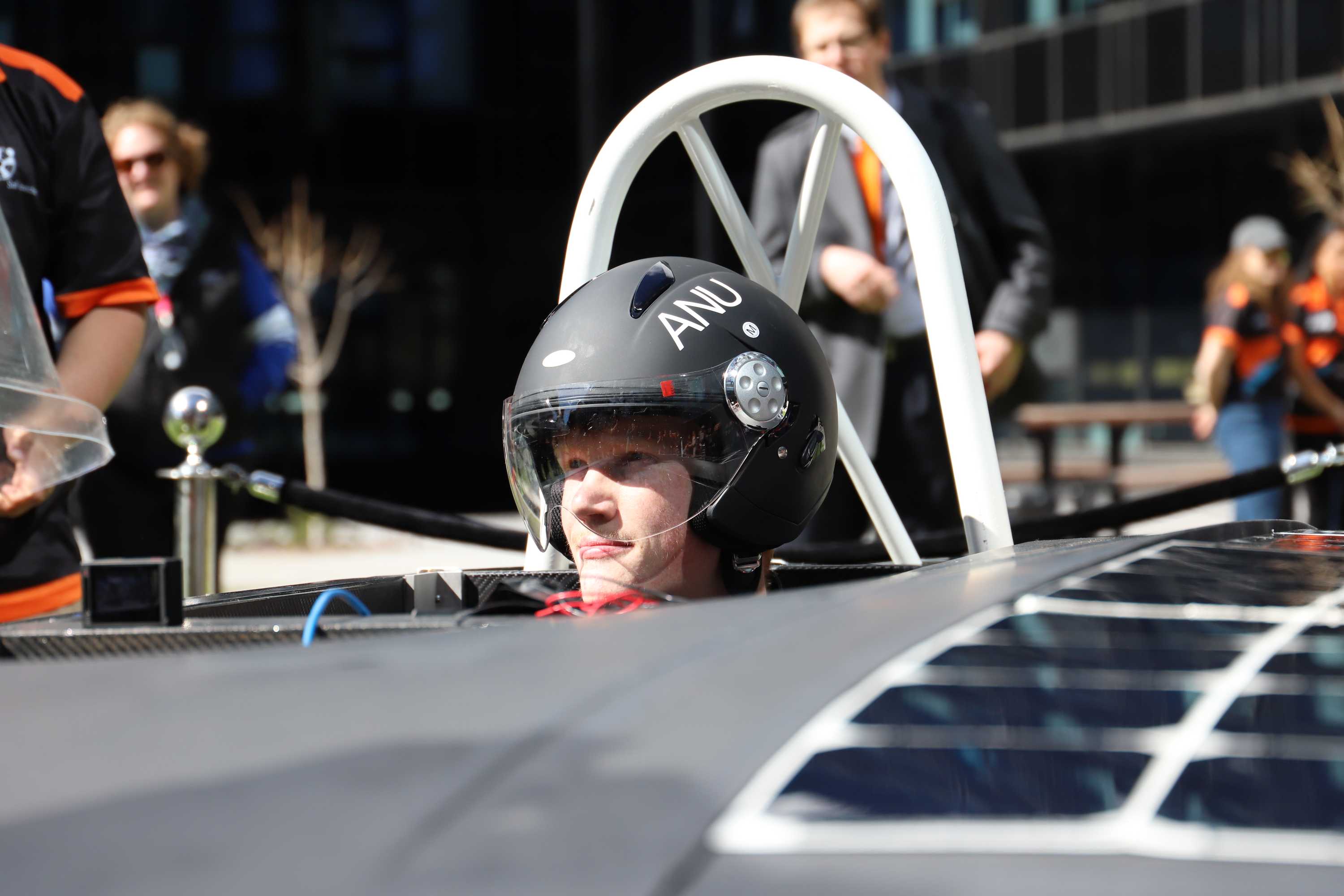 Solar race car built by Australian National University students ...