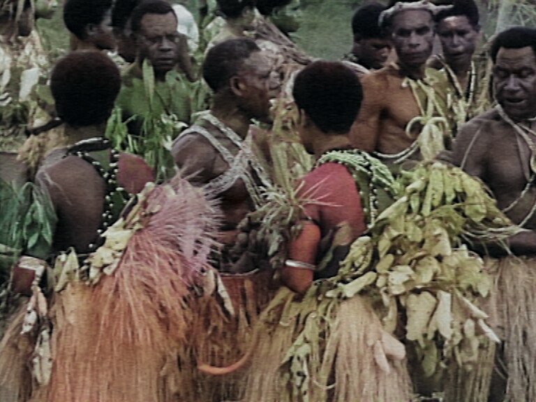 Sing-sing in Lae includes conch shell band and various tribal dance ...