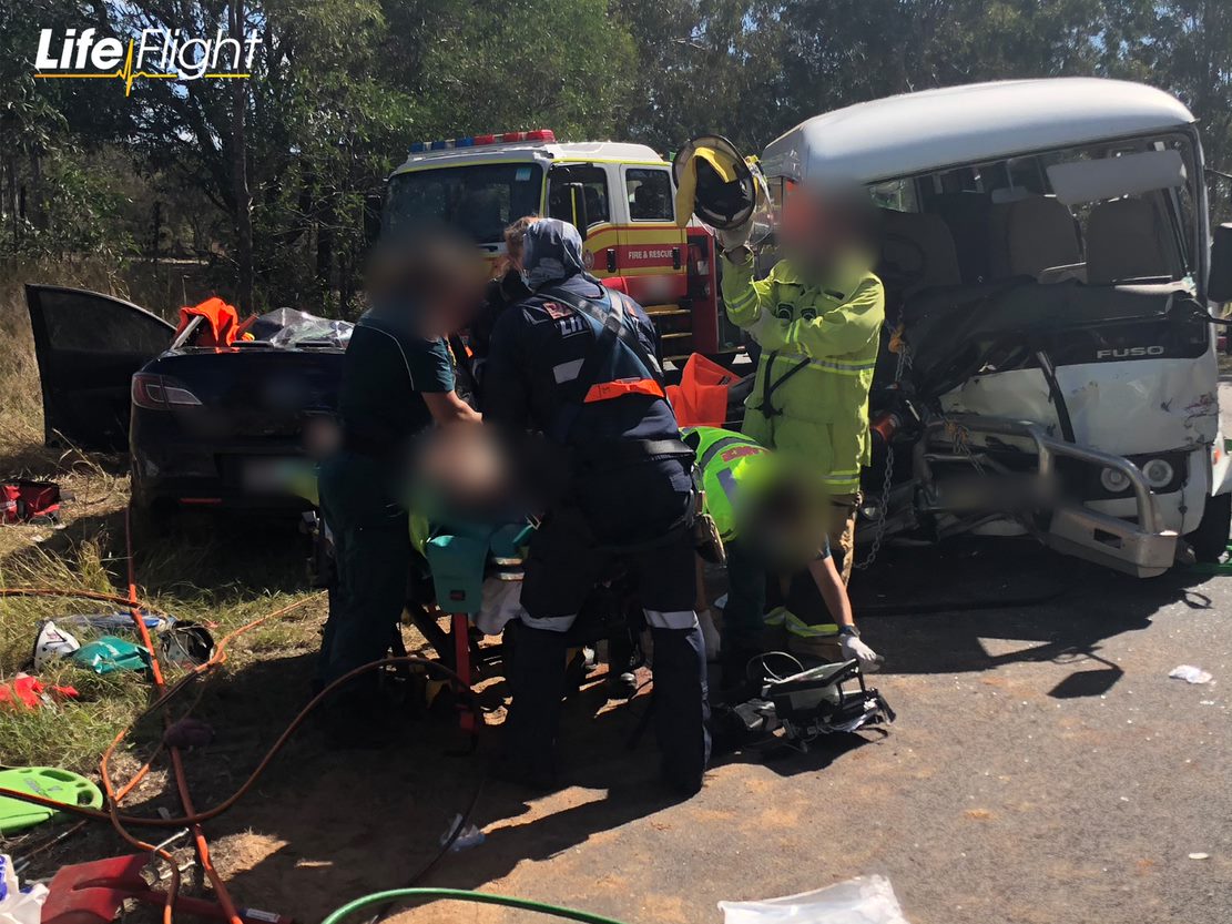 Man, woman airlifted to hospital in critical condition after major bus ...