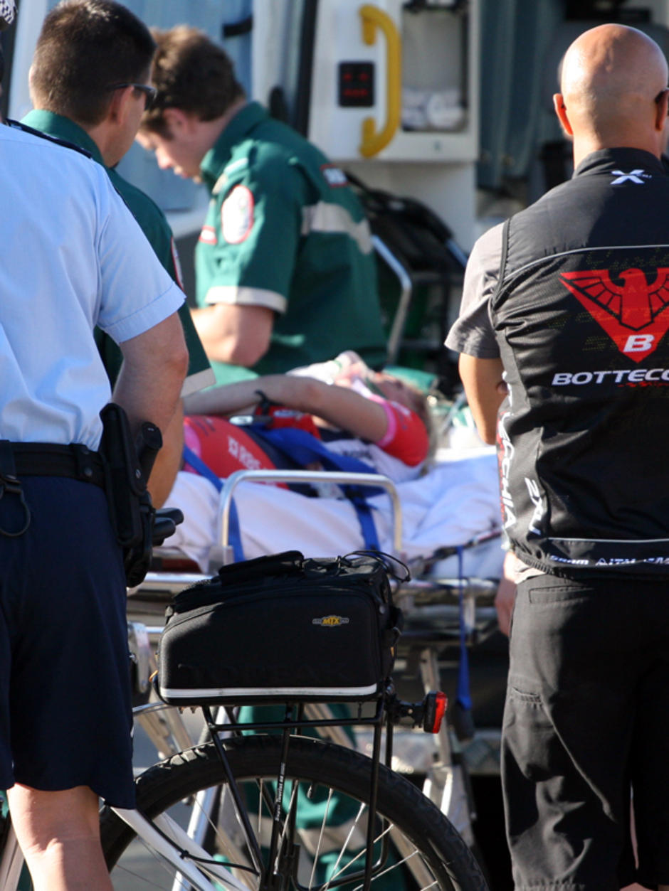Cyclist Halliday critical after race crash - ABC News