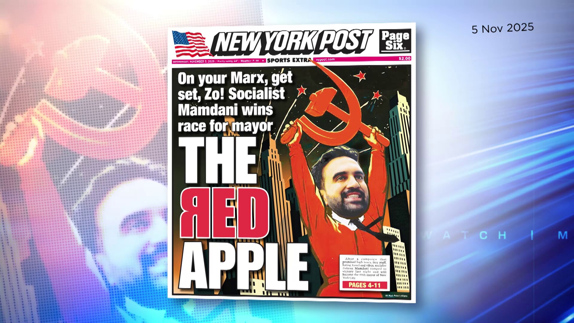 The big red apple - Media Watch