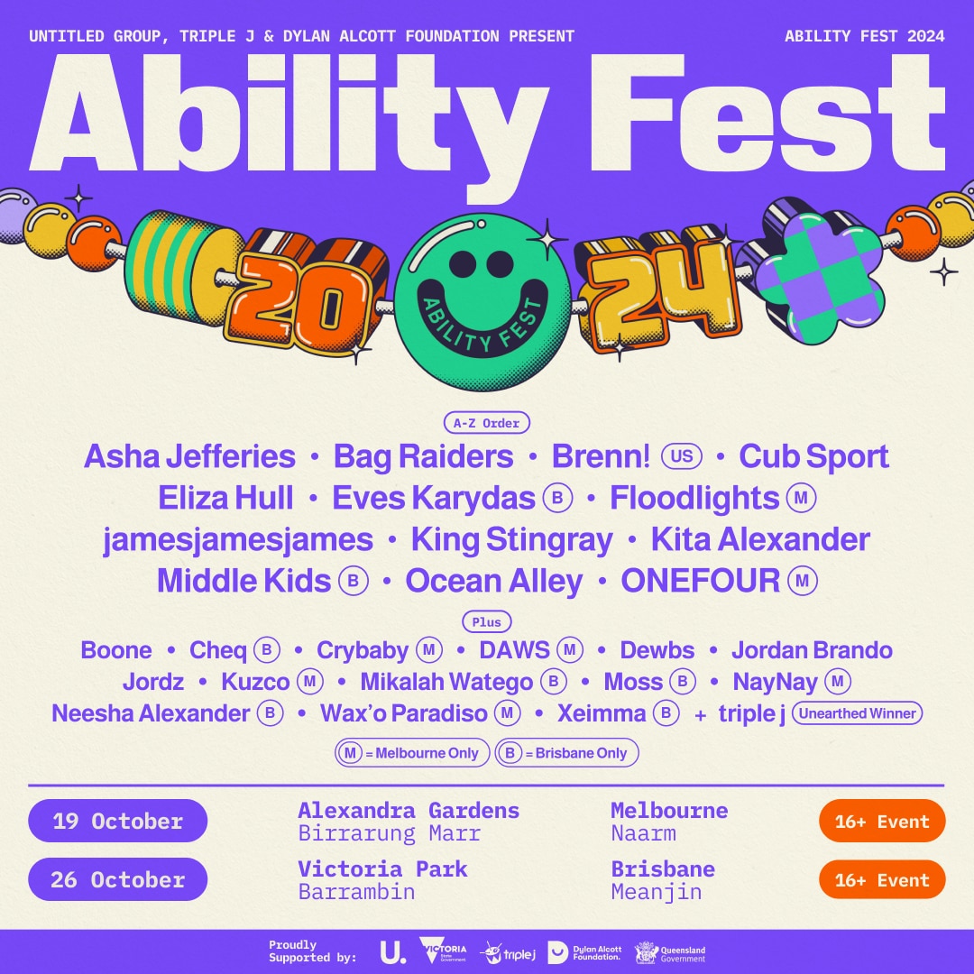 Ability Fest announces huge 2024 line-up - triple j
