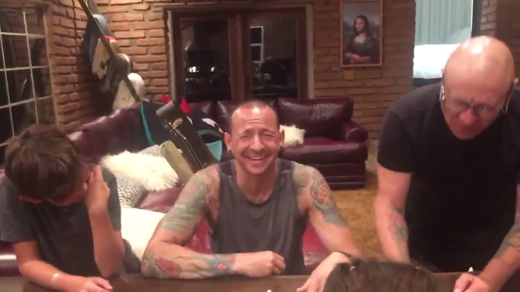 Video of Chester Bennington laughing hours before suicide shows ...