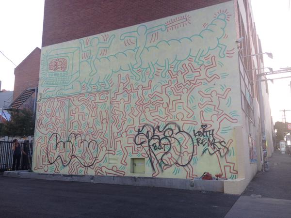 Melbourne's famous Keith Haring mural defaced by graffiti - ABC News