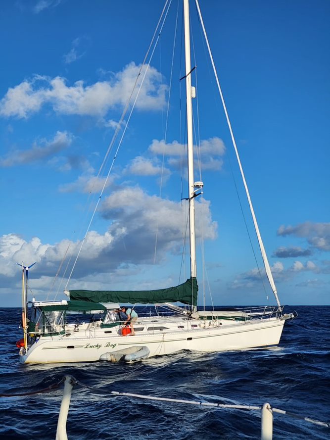 Canadian couple rescued after the rudder fell off their boat in French ...