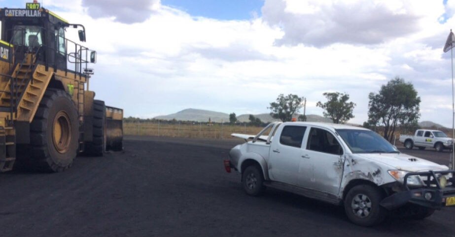 'High potential incident': front end loader reverses into light vehicle ...